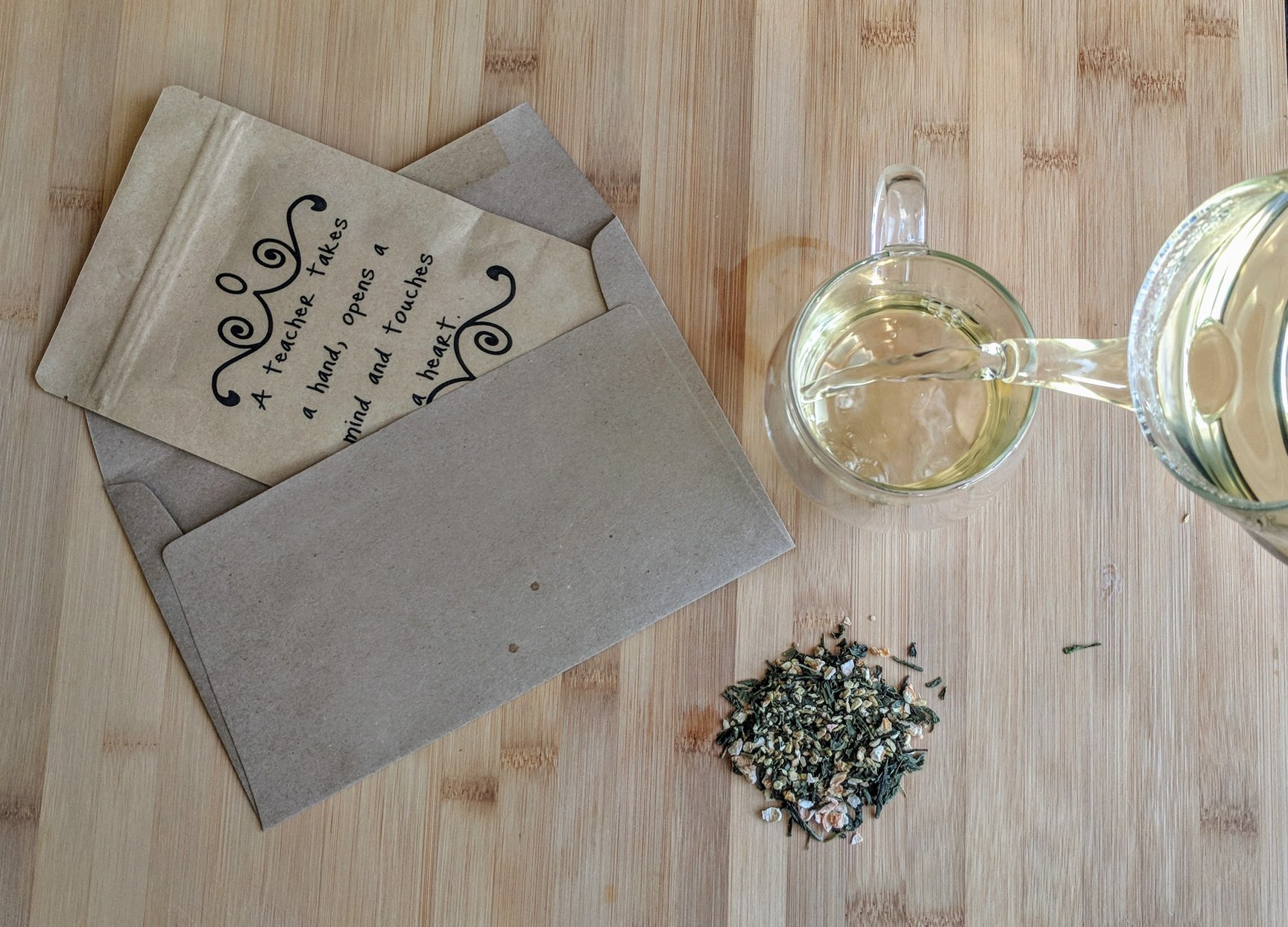 Give a personalized gift of tea by snail mail